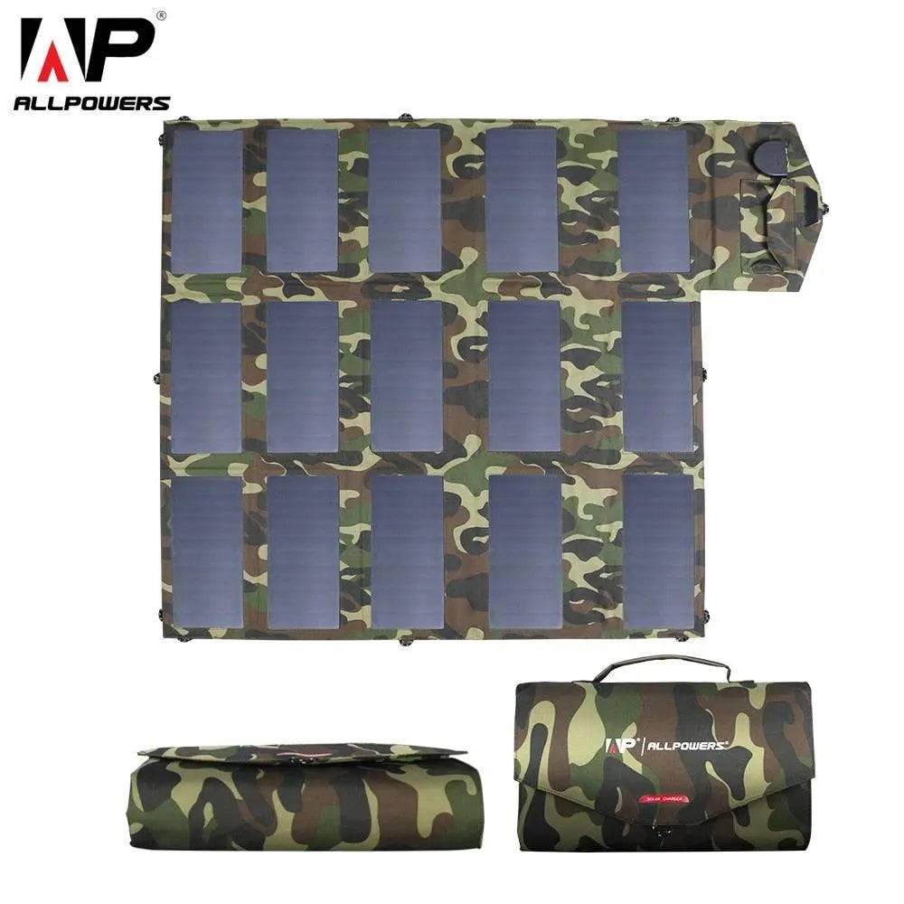 Portable Solar Charger ALLPOWERS 100W Foldable Solar Panel - 54 Energy ...