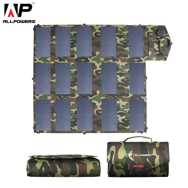 Portable Solar Charger ALLPOWERS 100W Foldable Solar Panel 54 Energy ...